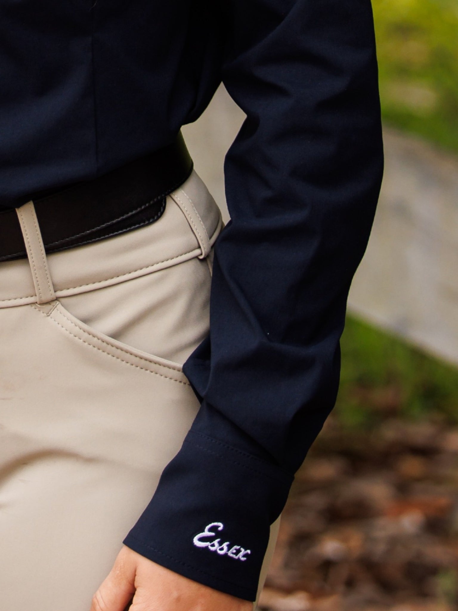 Dora II Schooling Shirt - Black with Bit by Bit Trim – Essex Classics