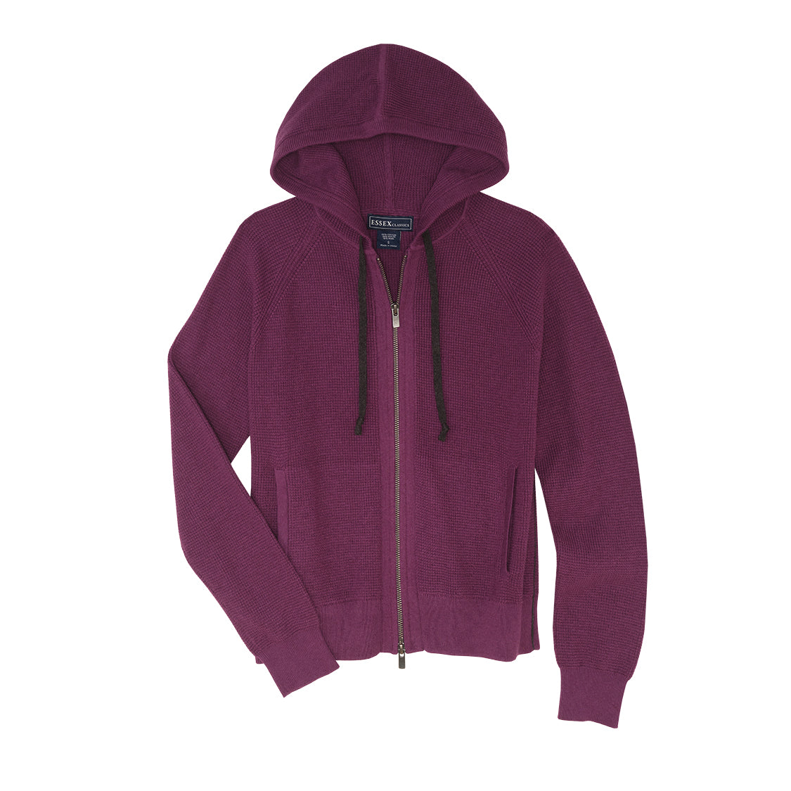 “Lexi” Purple Zip Hoodie Cardigan – Essex Classics